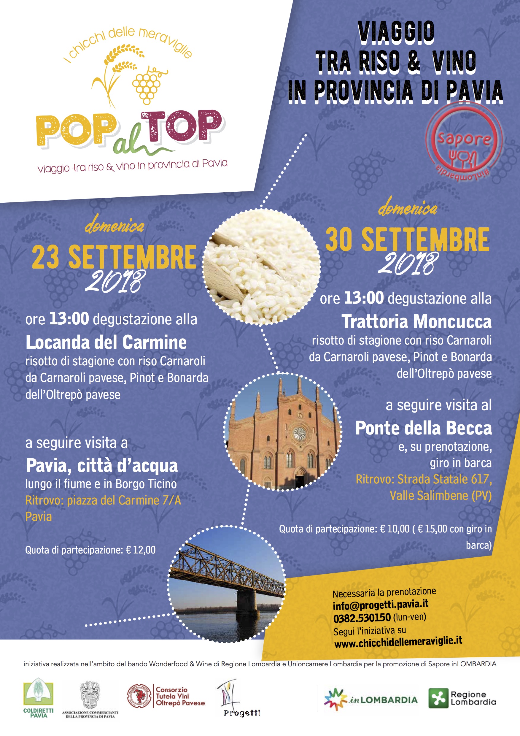 23 settembre Pop al Top alla Locanda del Carmine di Pavia